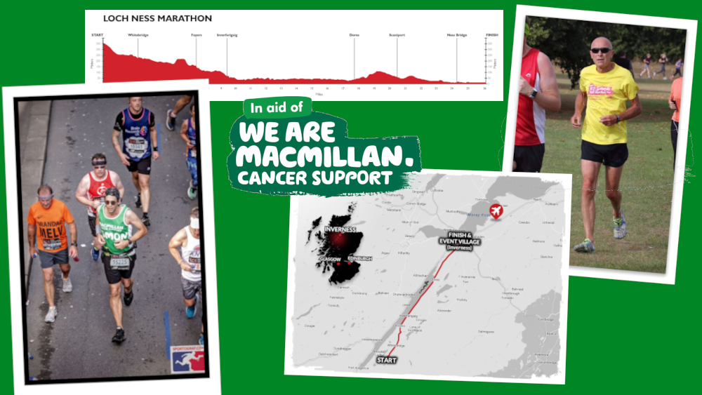 Simon is running the 2023 Loch Ness Marathon for Macmillan Cancer ...
